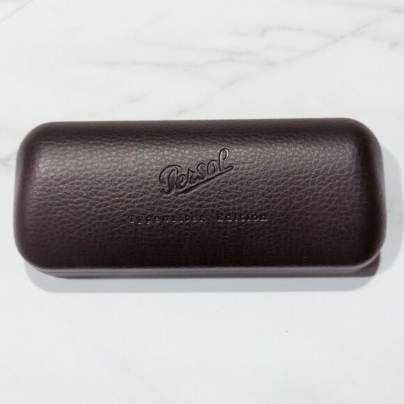Accessories | Persol Typewriter Edition Sunglasses Case Brown Leather ...